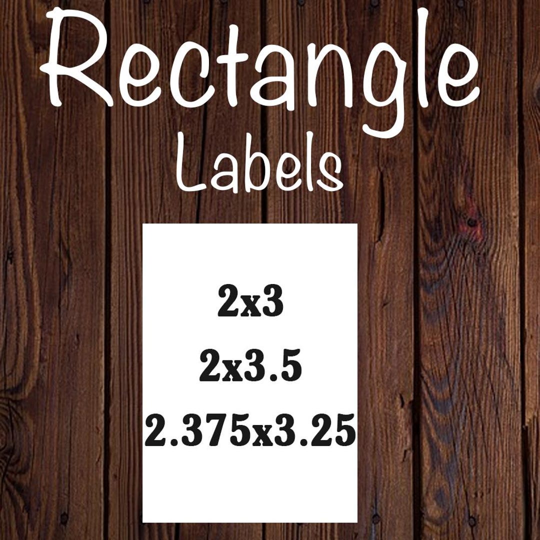 Custom Rectangle Stickers, Free Design, Custom Labels, Rectangle Labels ...