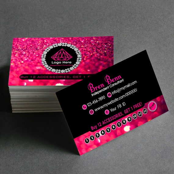 Personalized Jewelry Business Cards-custom Printed Business - Etsy