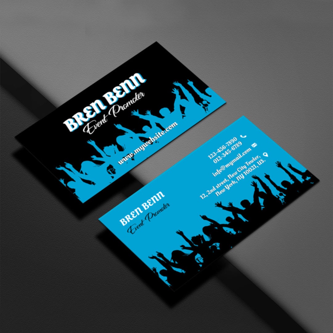 Personalized Event Service Business Cards-custom Printed Business Cards ...