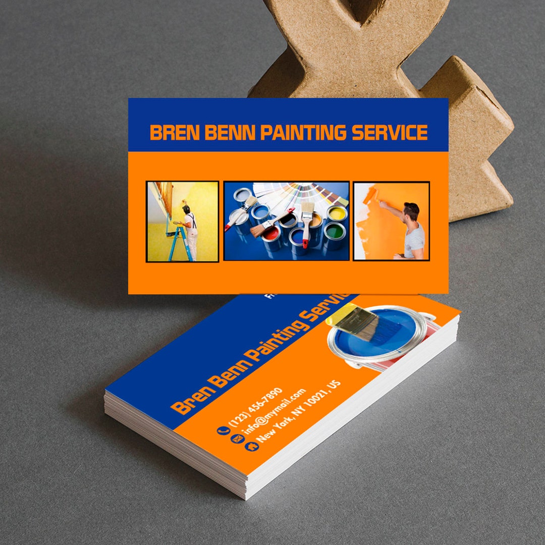 Personalized Handyman Service Business Cards-custom Printed Business ...