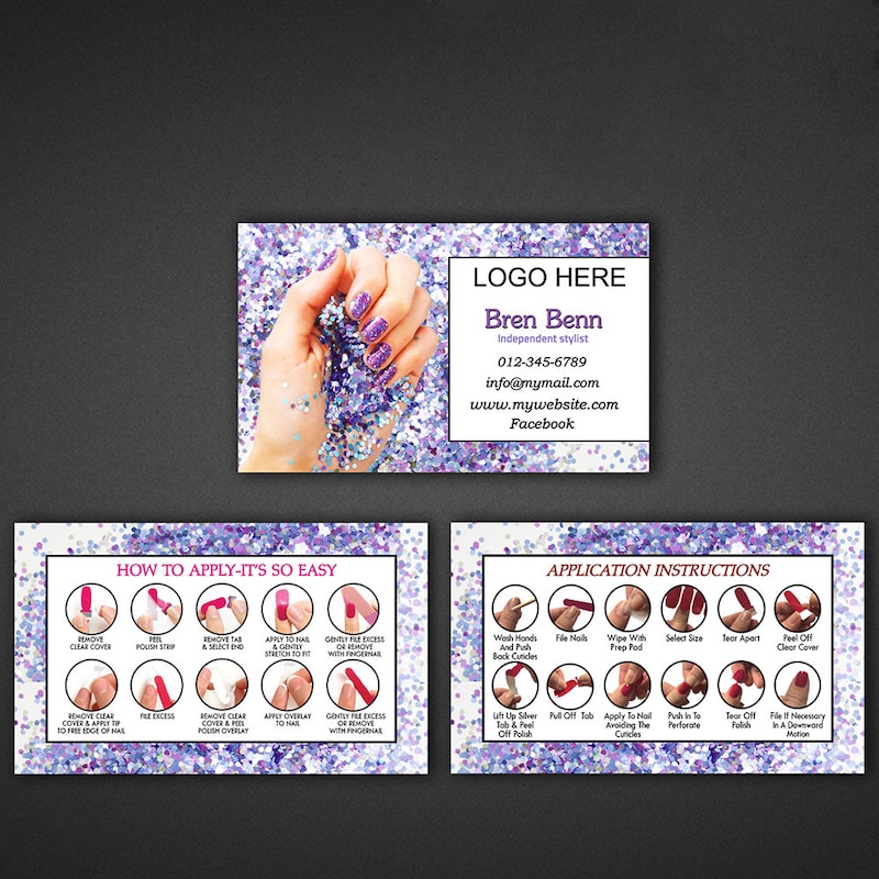 Nail Card - Etsy
