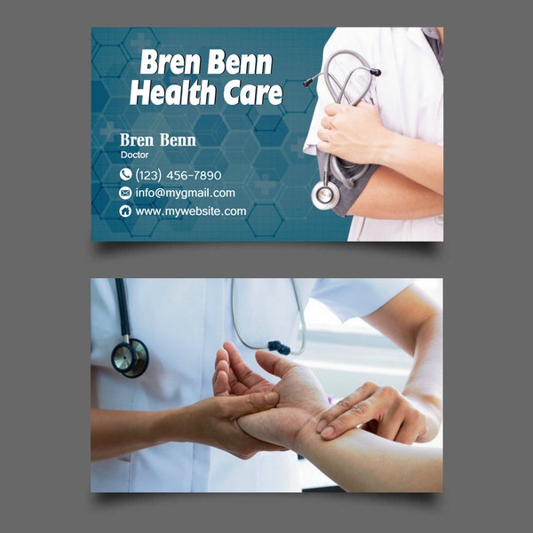 Healthcare Business Cards - Etsy