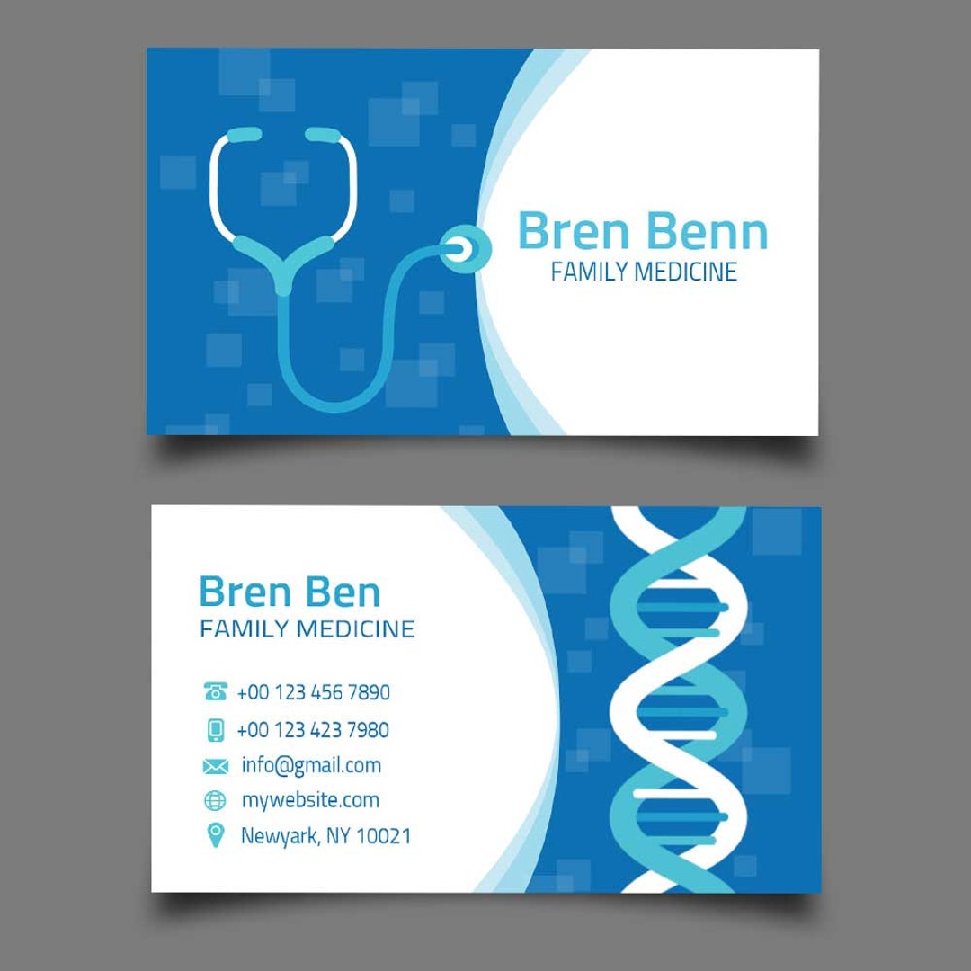 Personalized Health Service Business Cards-custom Printed Business ...