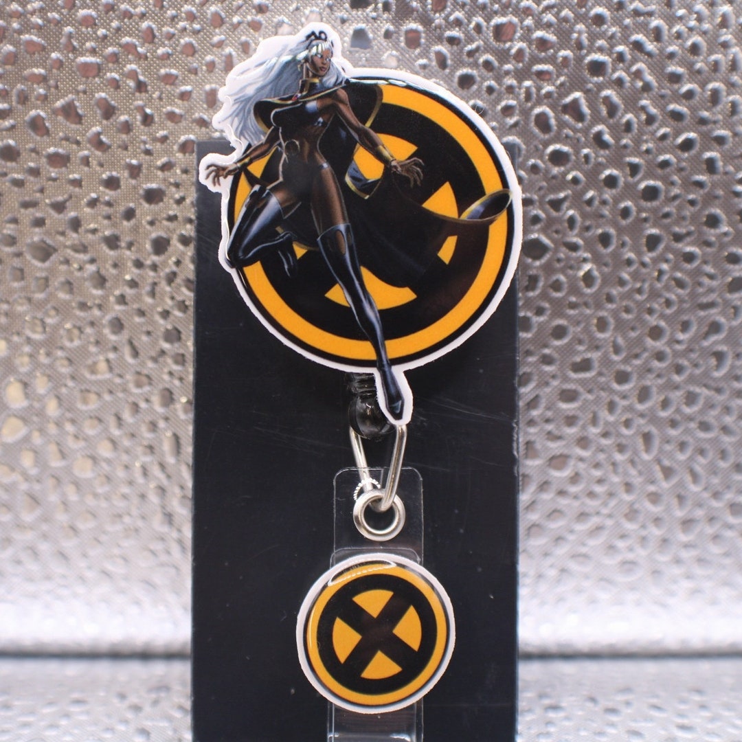 Storm From XMEN Retractable Black Badge Holder / Reel - Etsy