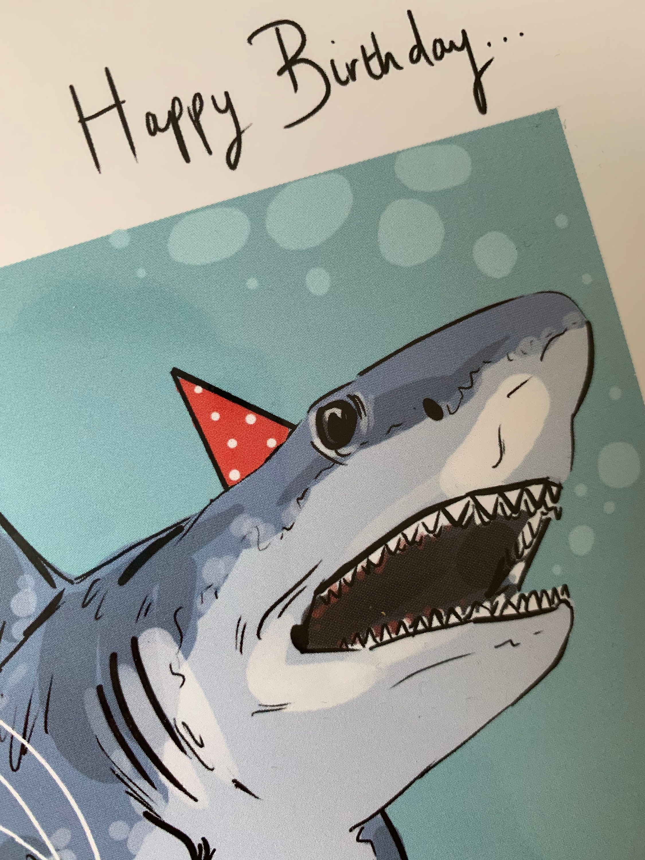Jawsome Birthday Card Shark Jaws Birthday Card Etsy