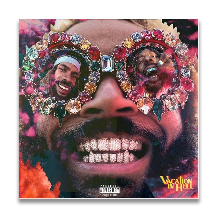 Flatbush Zombies Vacation In Hell Music Album Cover Canvas Etsy