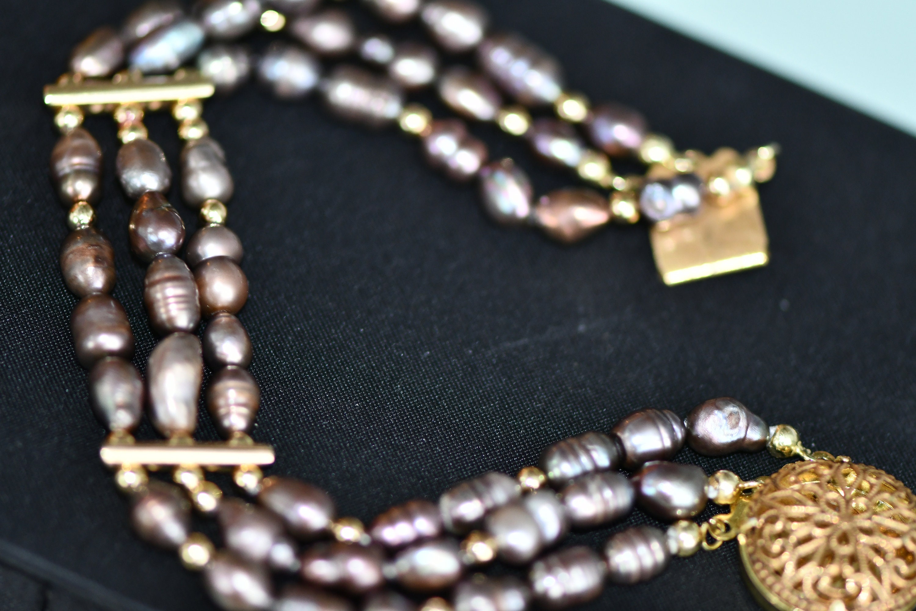 Barock Perlen Brassard 4 x 8 mm vintage Verschluss - Etsy France