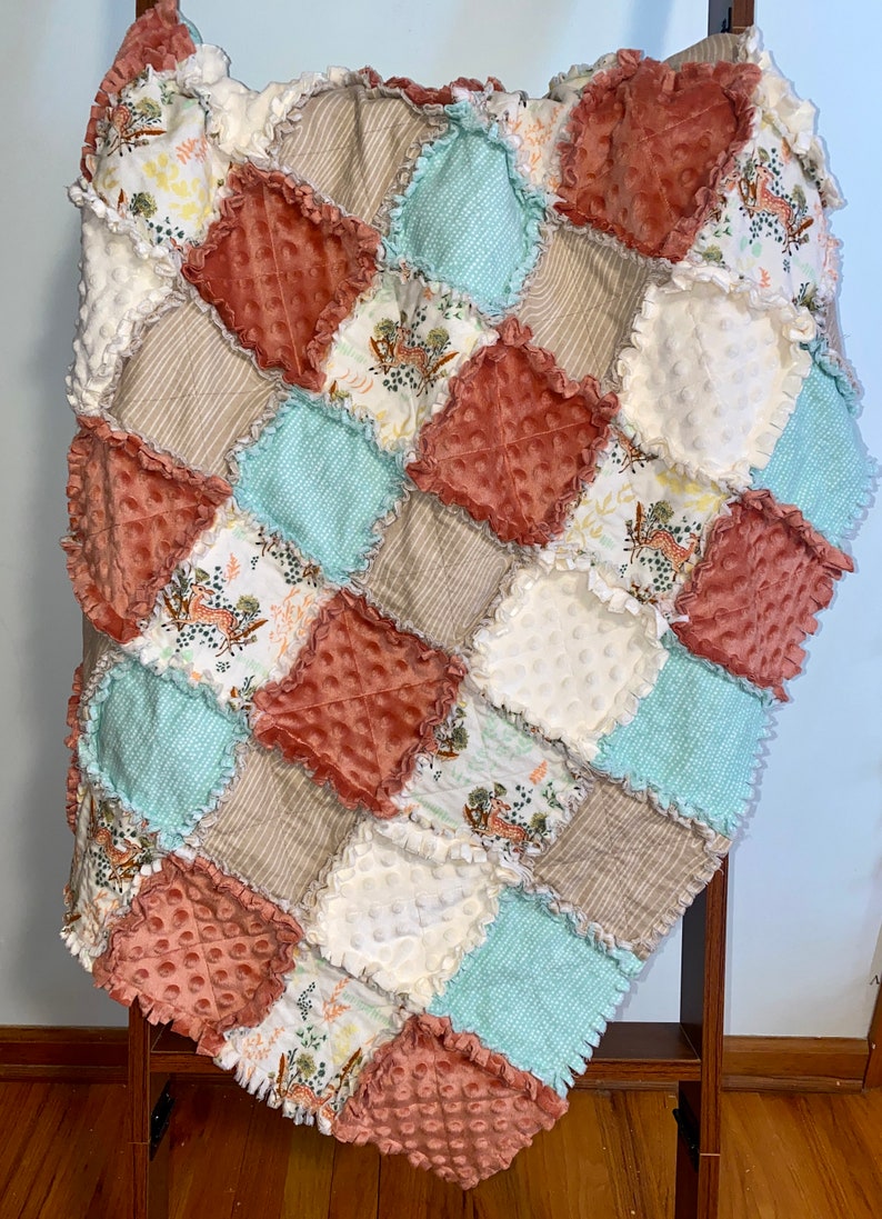 Doe Re Mi Baby Rag Quilt - Etsy