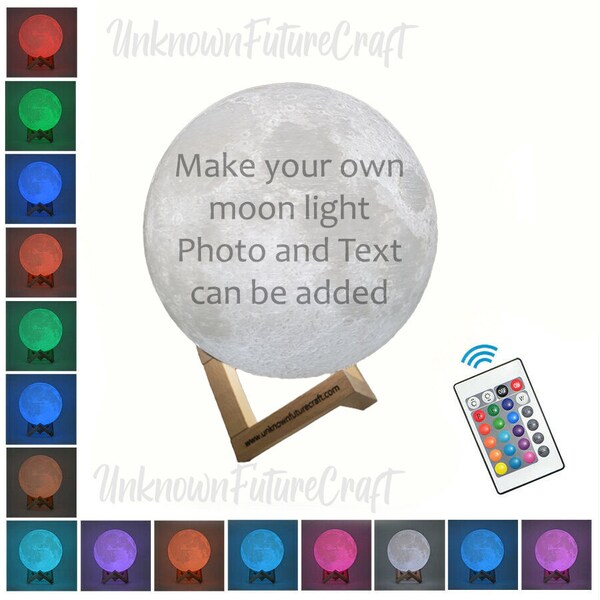 Moon Picture Lamp - Etsy