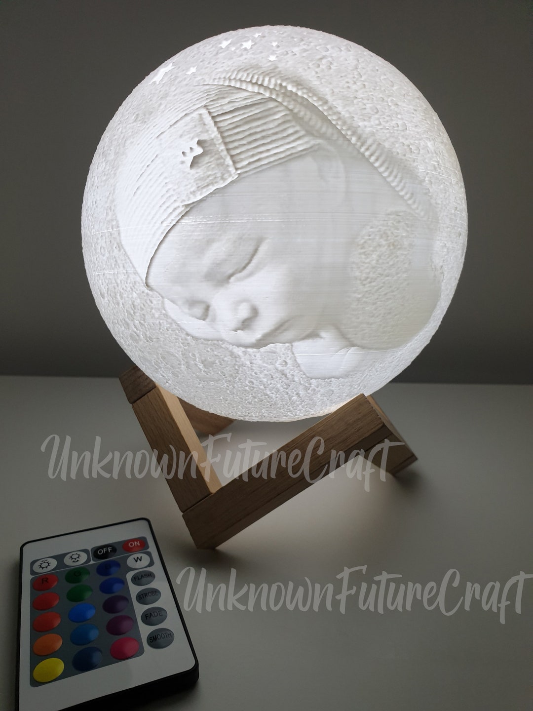 Original Photo Moon Lamp / Custom Photo Personalized Moon Night Light ...