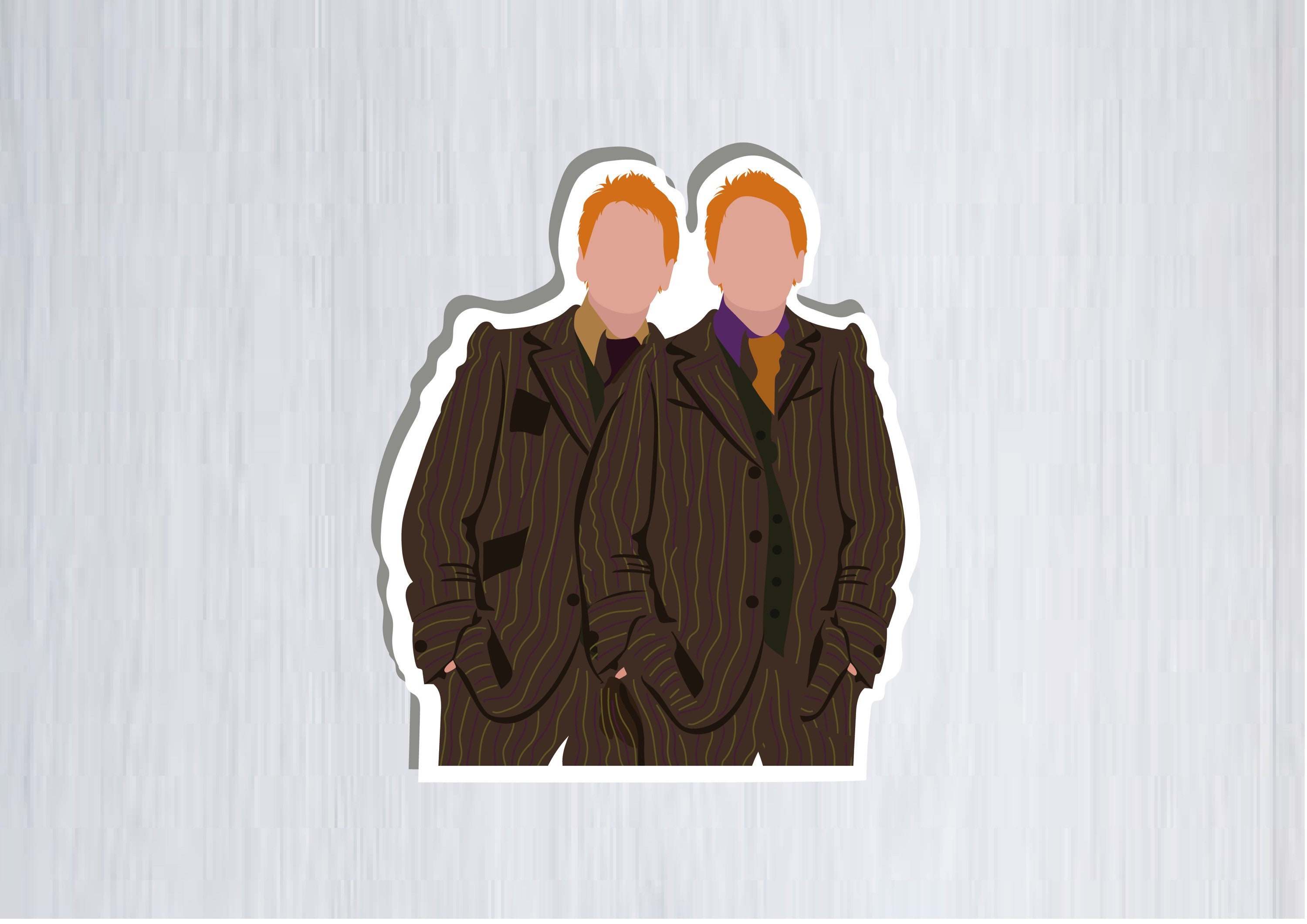 WEASLEY TWINS Stickers | Etsy UK