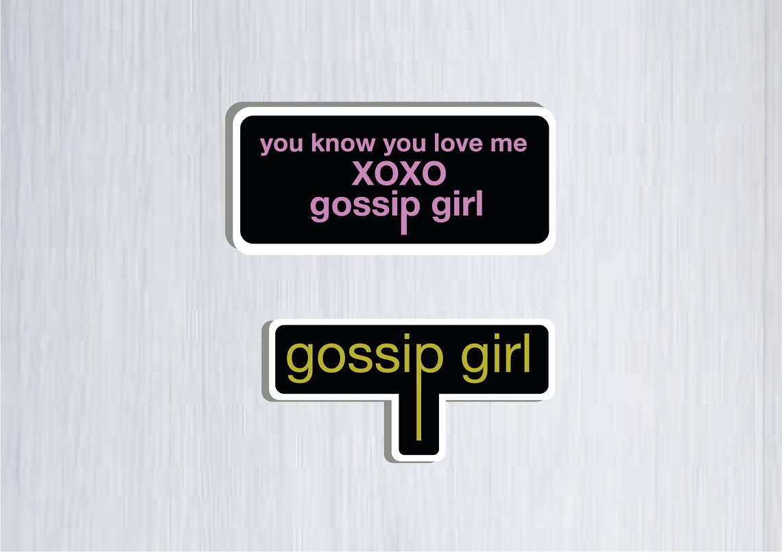 GOSSIP GIRL Stickers | Etsy