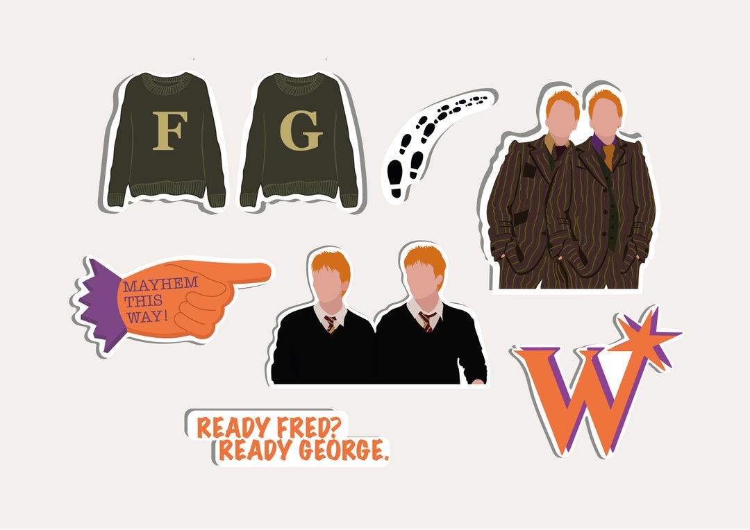 WEASLEY TWINS Stickers - Etsy