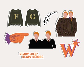 Weasley Stickers - Etsy UK