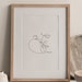 Line Art Couple. One Line Drawing. Art Prints Romantic. Minimalist Wall ...