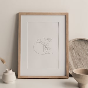 Line Art Couple. One Line Drawing. Art Prints Romantic. Minimalist Wall ...