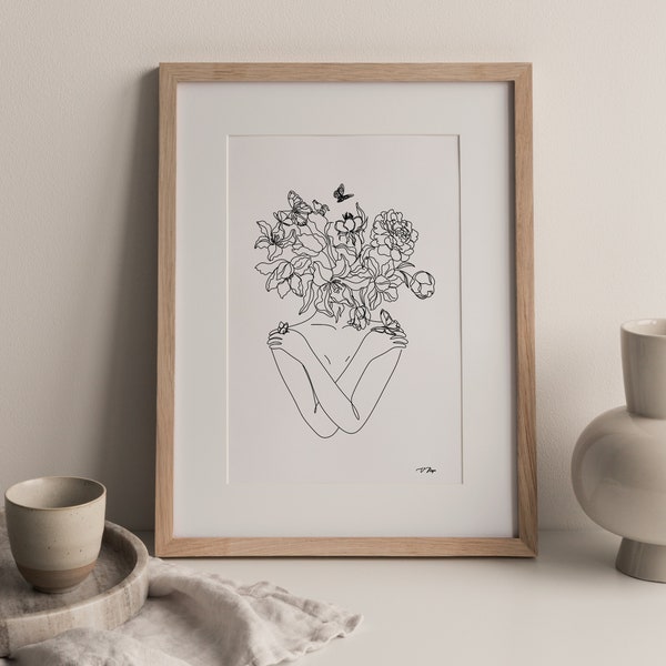 Self Love Line Art - Etsy