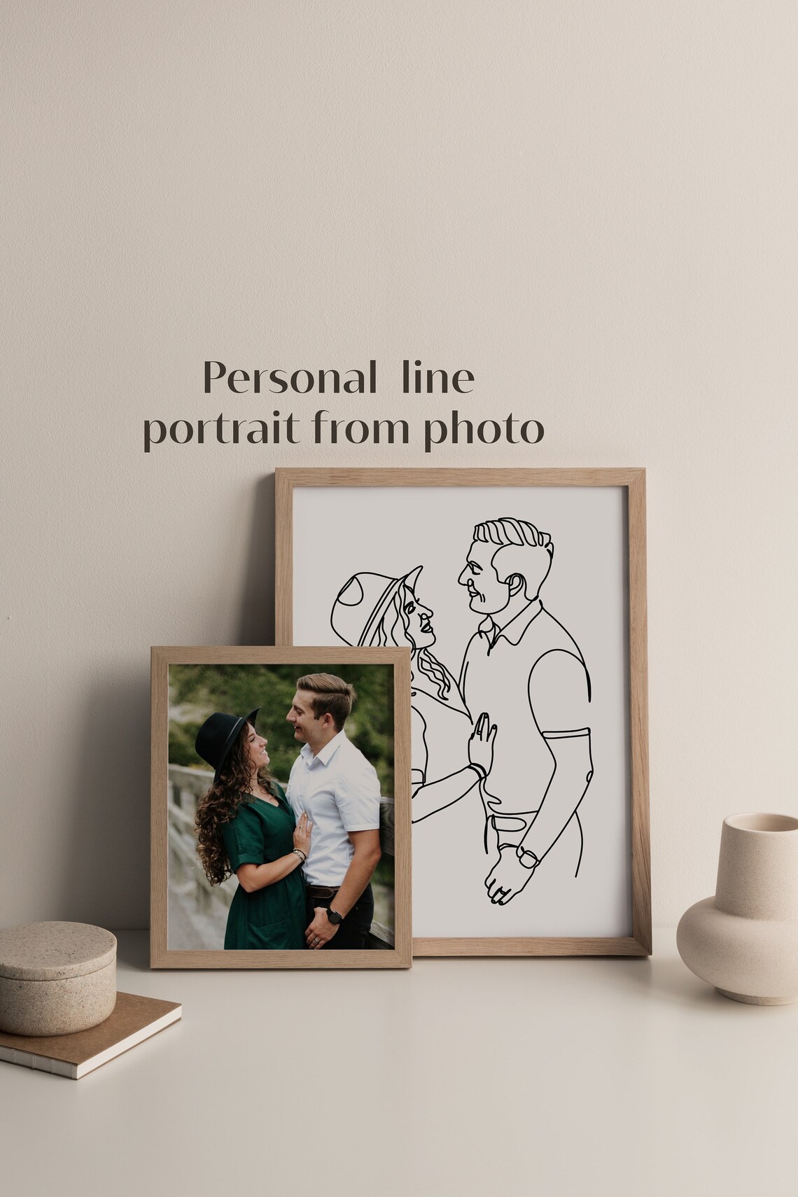 Custom Line Drawing. Custom Line Portrait. Custom Line Art. | Etsy