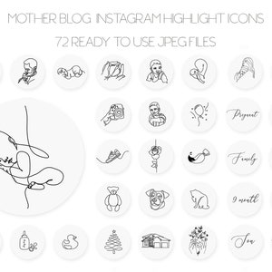 Baby Highlight Cover, Mother Instagram Highlight Icons Mom Life ...