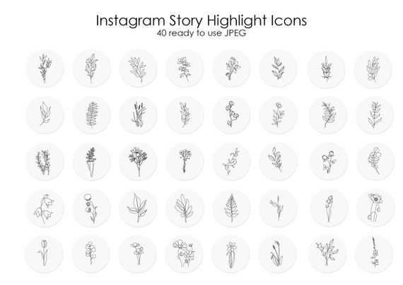 Nature Highlight Covers. Instagram Story Highlight Icons . | Etsy