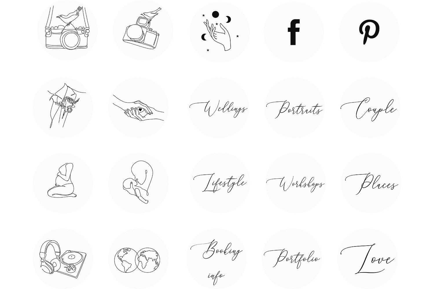 20 Instagram Story Icons Custom for Personal Use | Etsy