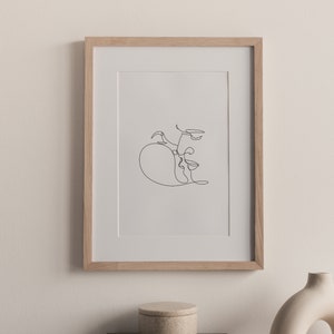 Line Art Couple. One Line Drawing. Art Prints Romantic. Minimalist Wall ...