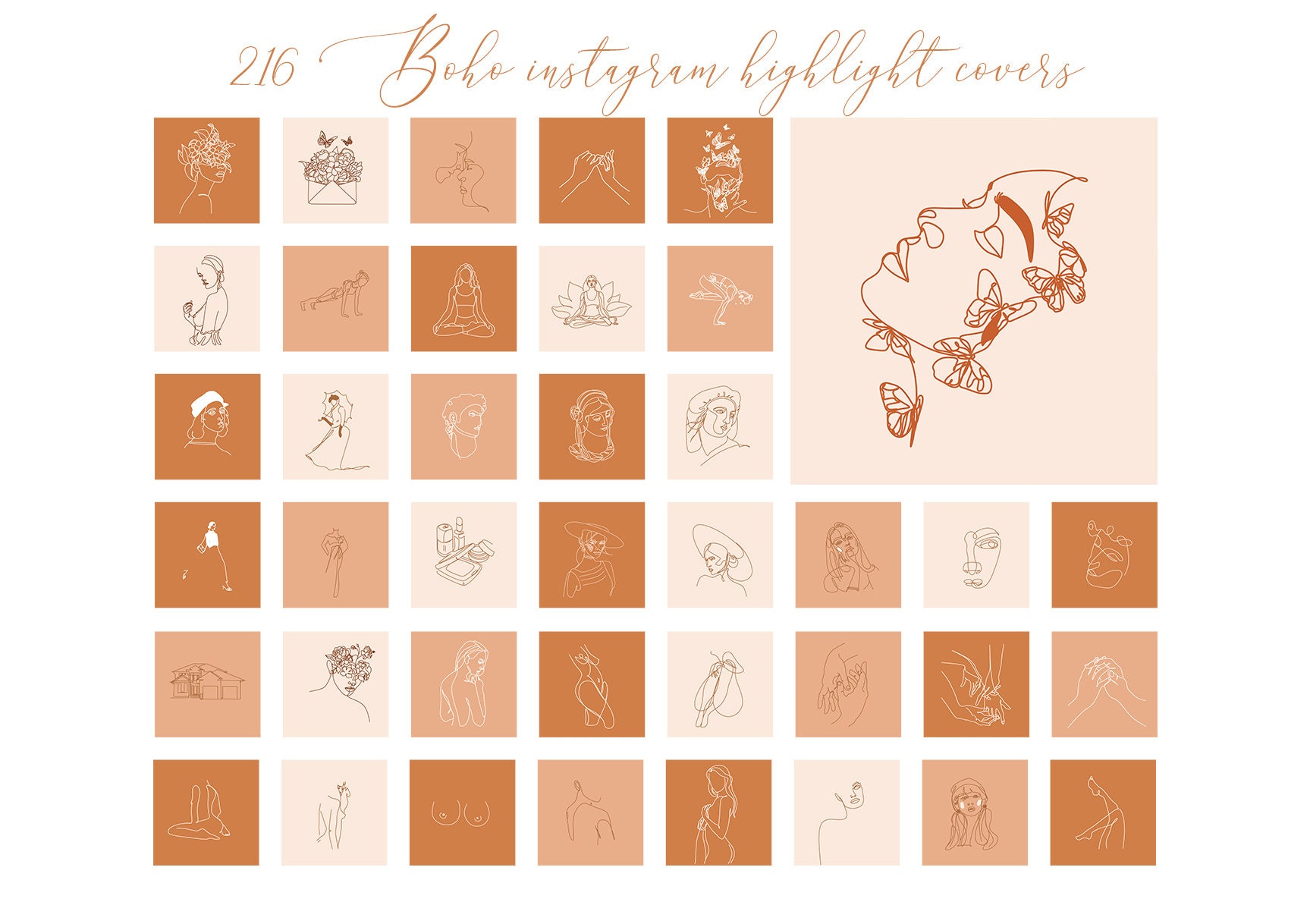 Boho Instagram Story Highlight Icons. Instagram Highlight | Etsy