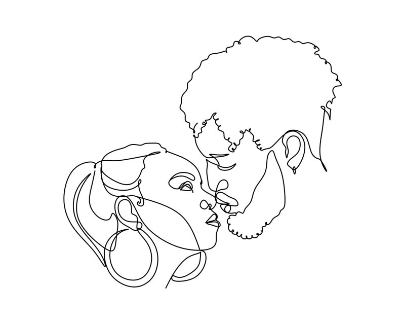 Custom Line Portrait Custom Line Drawing One Line Portrait - Etsy