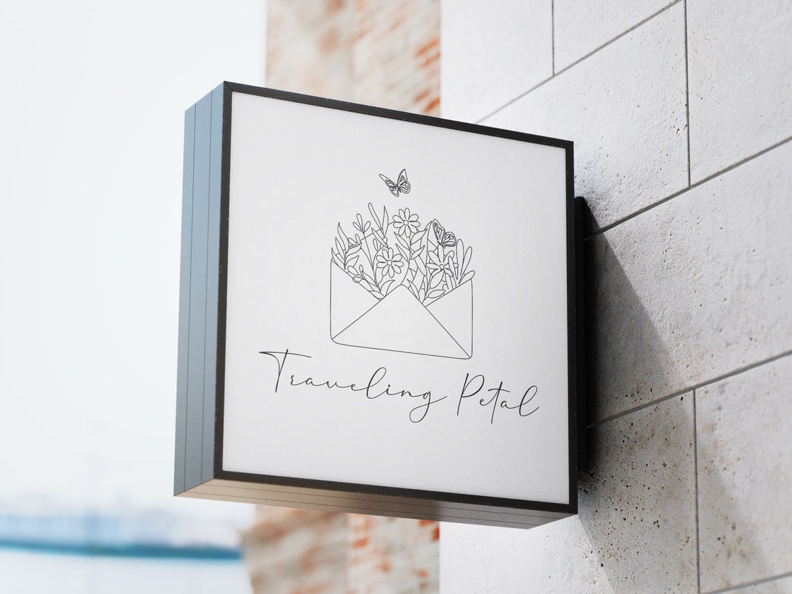 2 Line Art Logo Design | Minimalist Business Branding - Etsy
