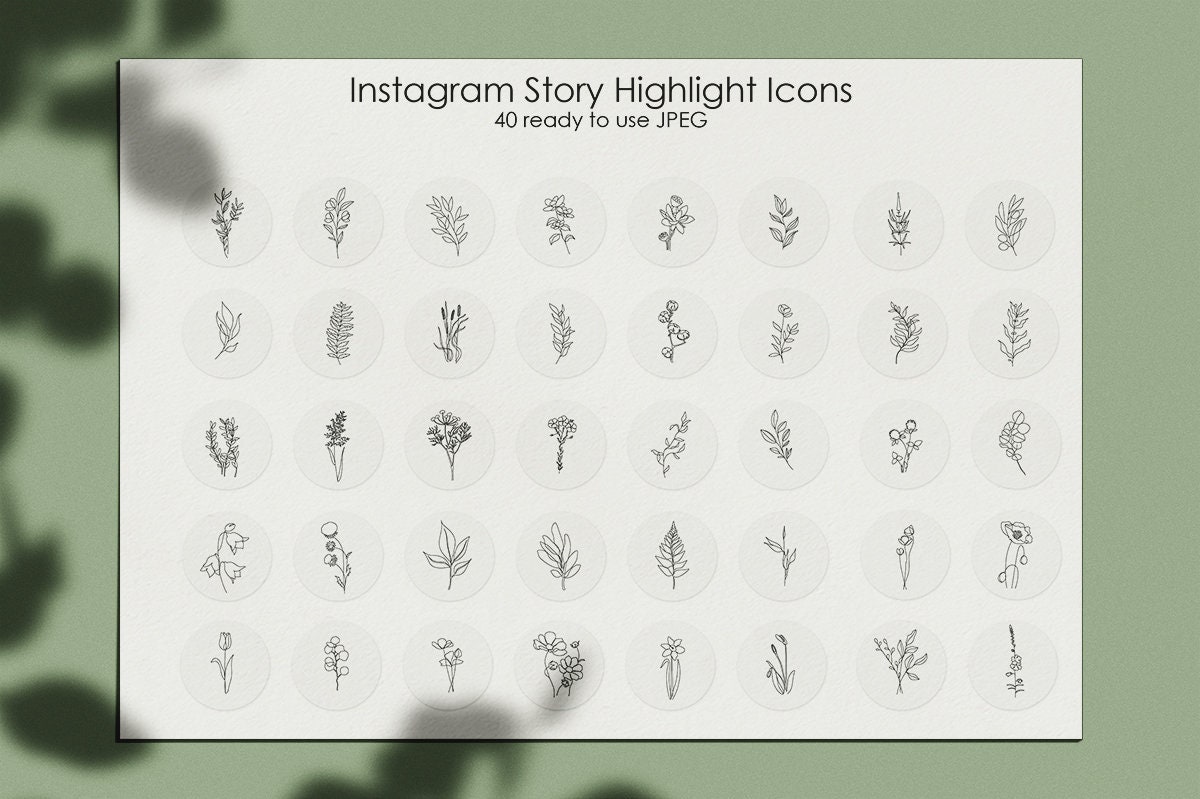 Nature Highlight Covers. Instagram Story Highlight Icons . | Etsy