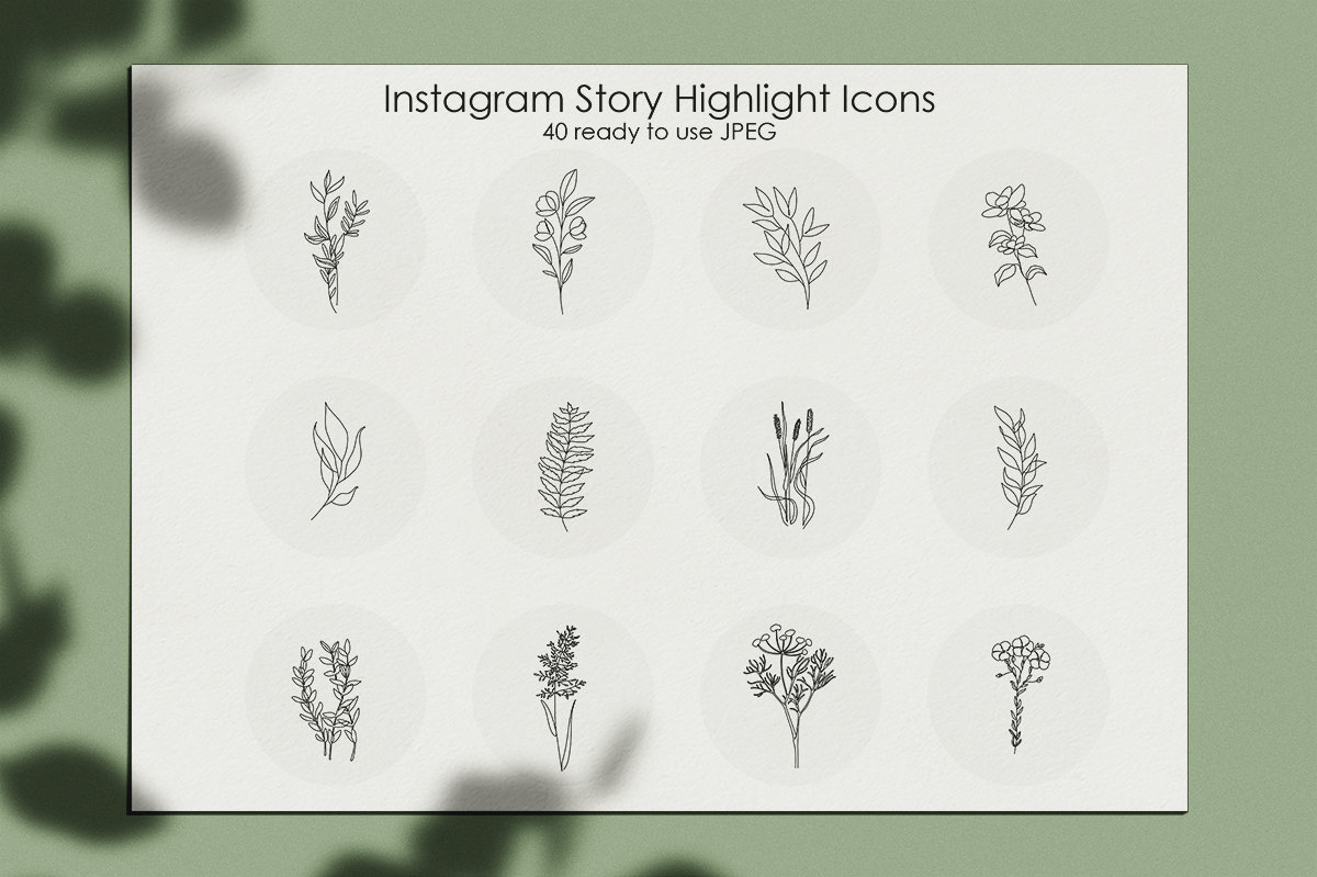 Nature Highlight Covers. Instagram Story Highlight Icons . | Etsy