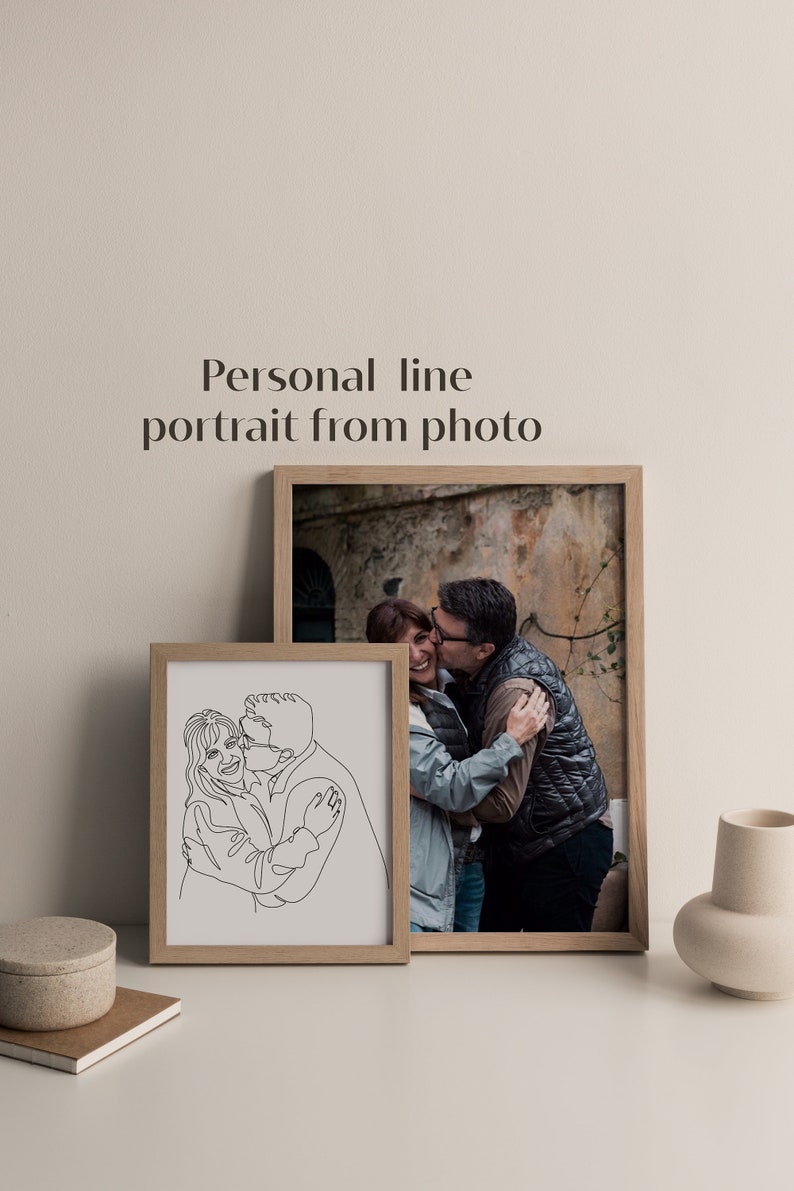 Custom Line Drawing. Custom Line Portrait. Custom Line Art. | Etsy