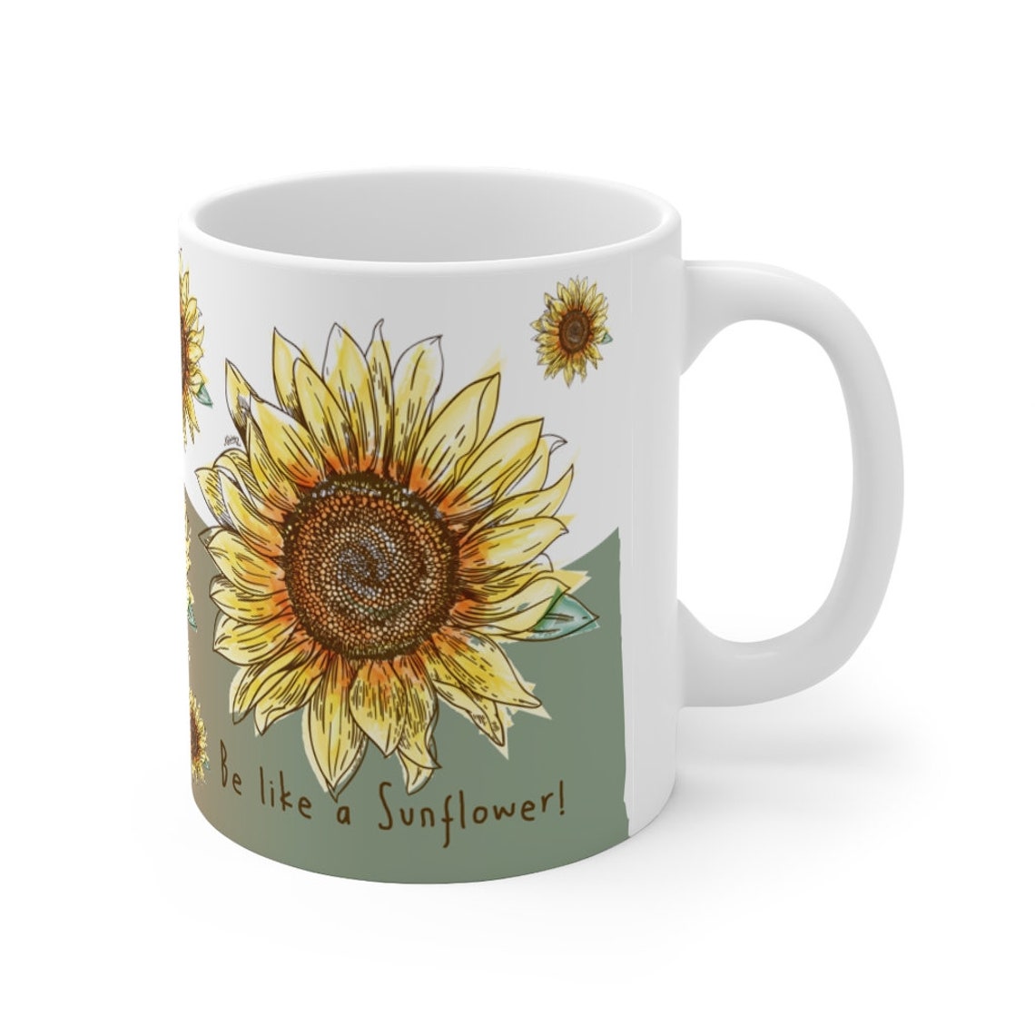 Sunflower Mug 11oz - Etsy