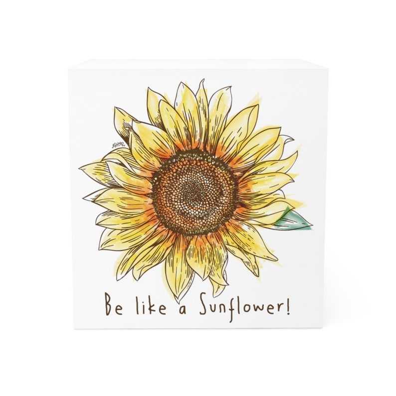 Sunflower Be Like a Sunflower Note Cube 700 Sticky Sheets - Etsy