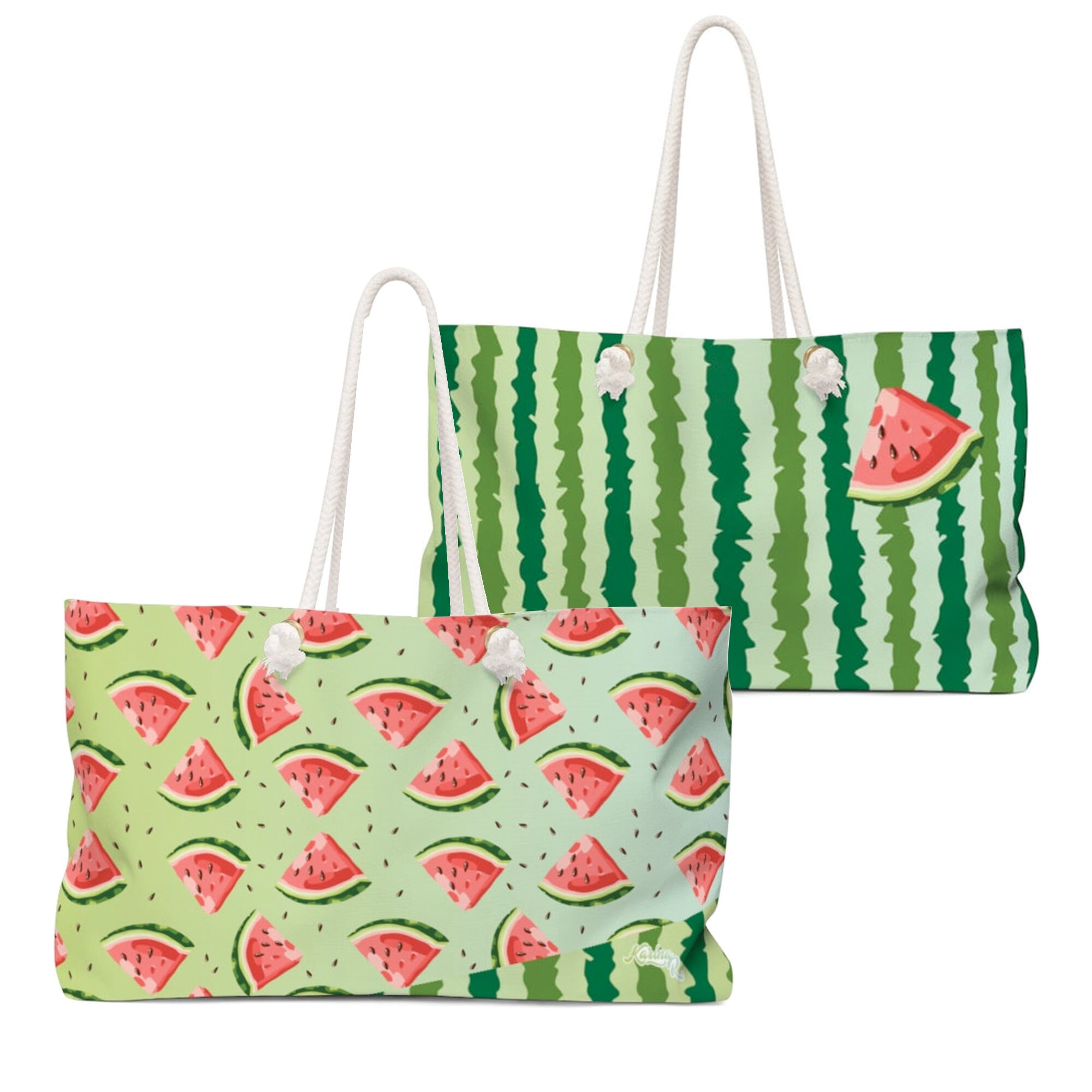 Watermelon Sandía Weekender Bag DOUBLE-SIDED PRINT - Etsy