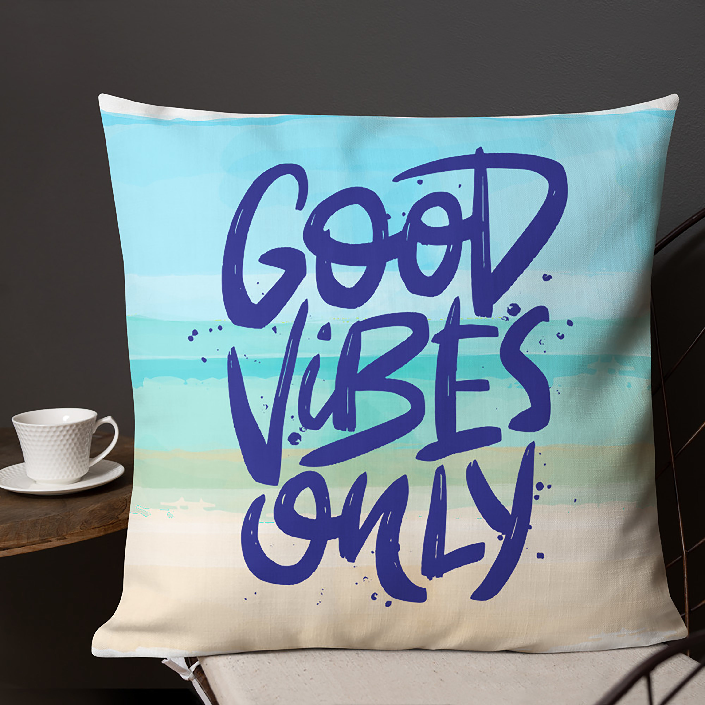 Good Vibes Only Summer Breeze Collection Premium Pillow - Etsy