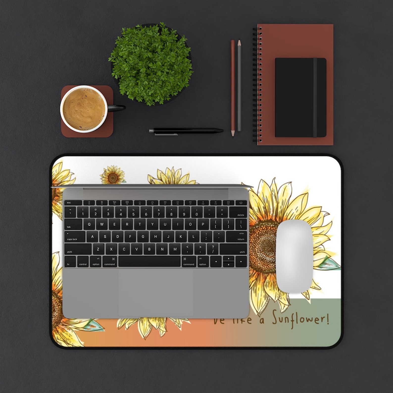 Sunflower Desk Mat - 3 Sizes - Etsy