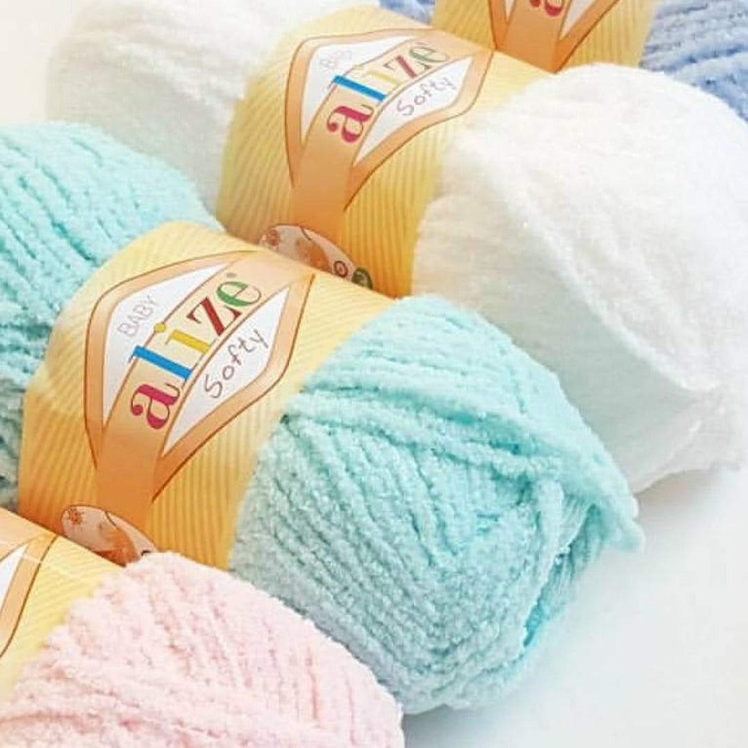 Alize Softy Yarn – Luxuriously Soft Microfiber Super Bulky Yarn for ...
