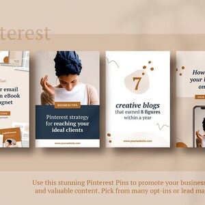 Pinterest Template Canva, Photoshop, Indesign, Template Social Media ...