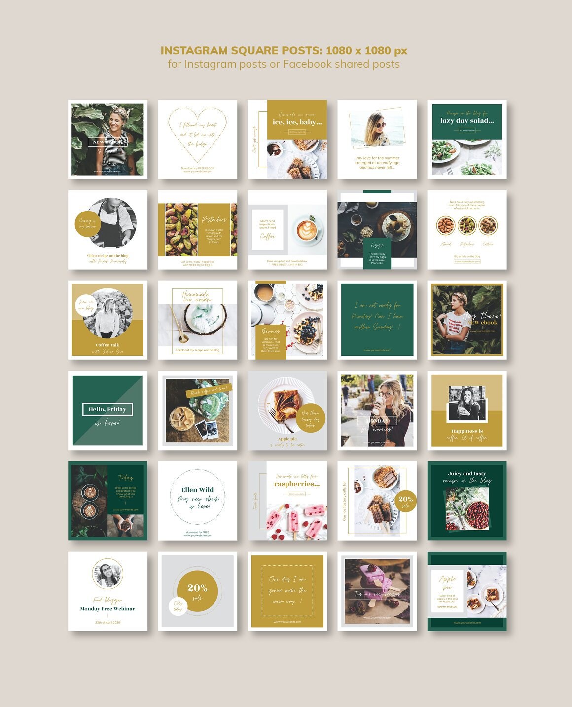 Social Media Templates | Canva Template | Instagram Posts | Instagram ...