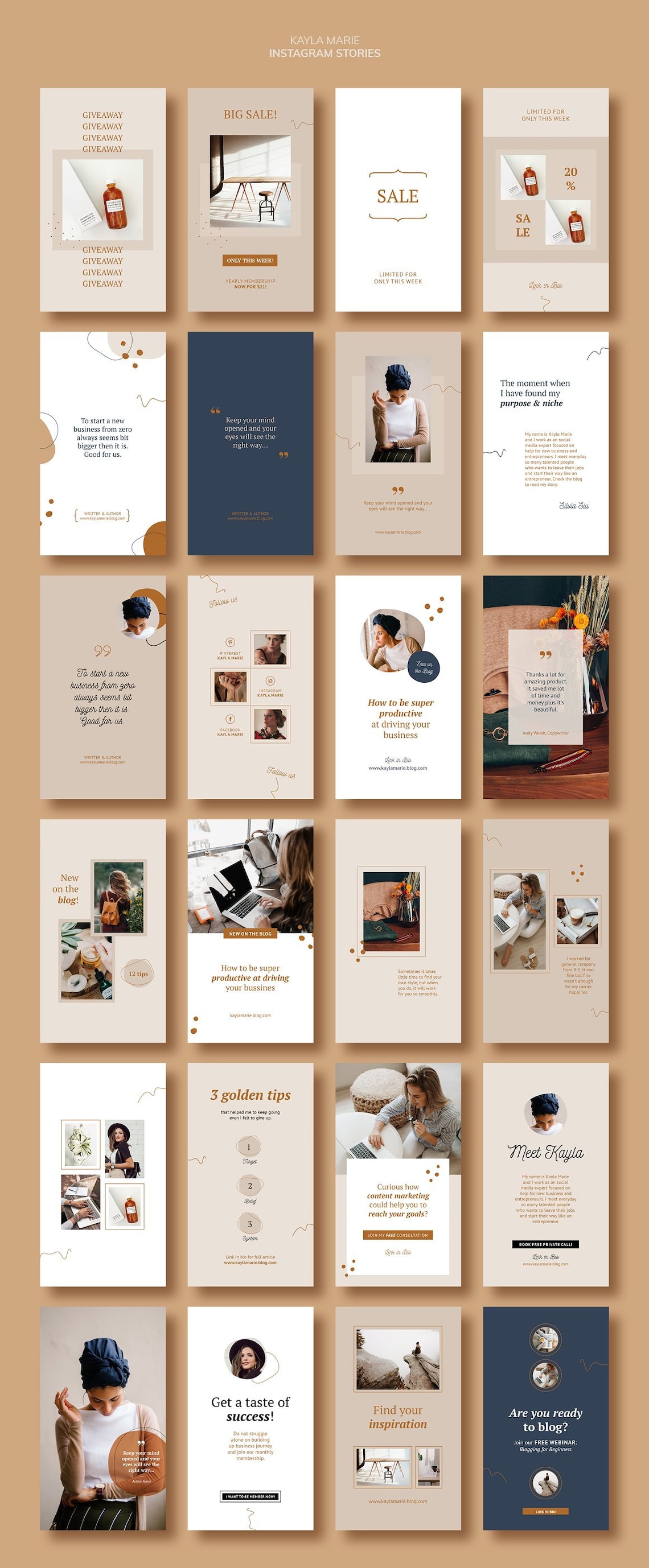 Instagram Template Canva Photoshop InDesign Template | Etsy