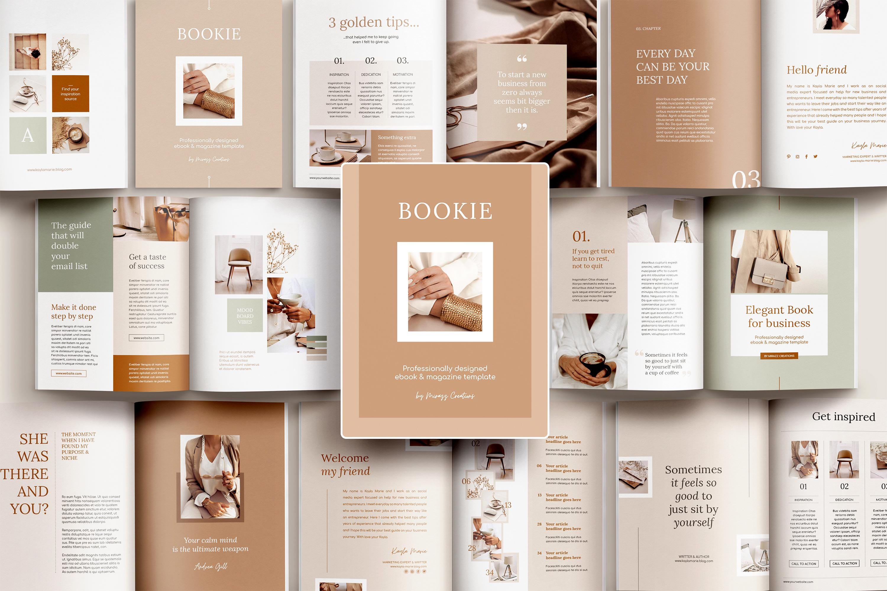 Elegant Ebook Template Canva; Indesign; Coaching Templates; Ebook Cover ...