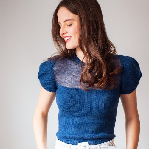 Underlace Top Knitting Pattern - Etsy