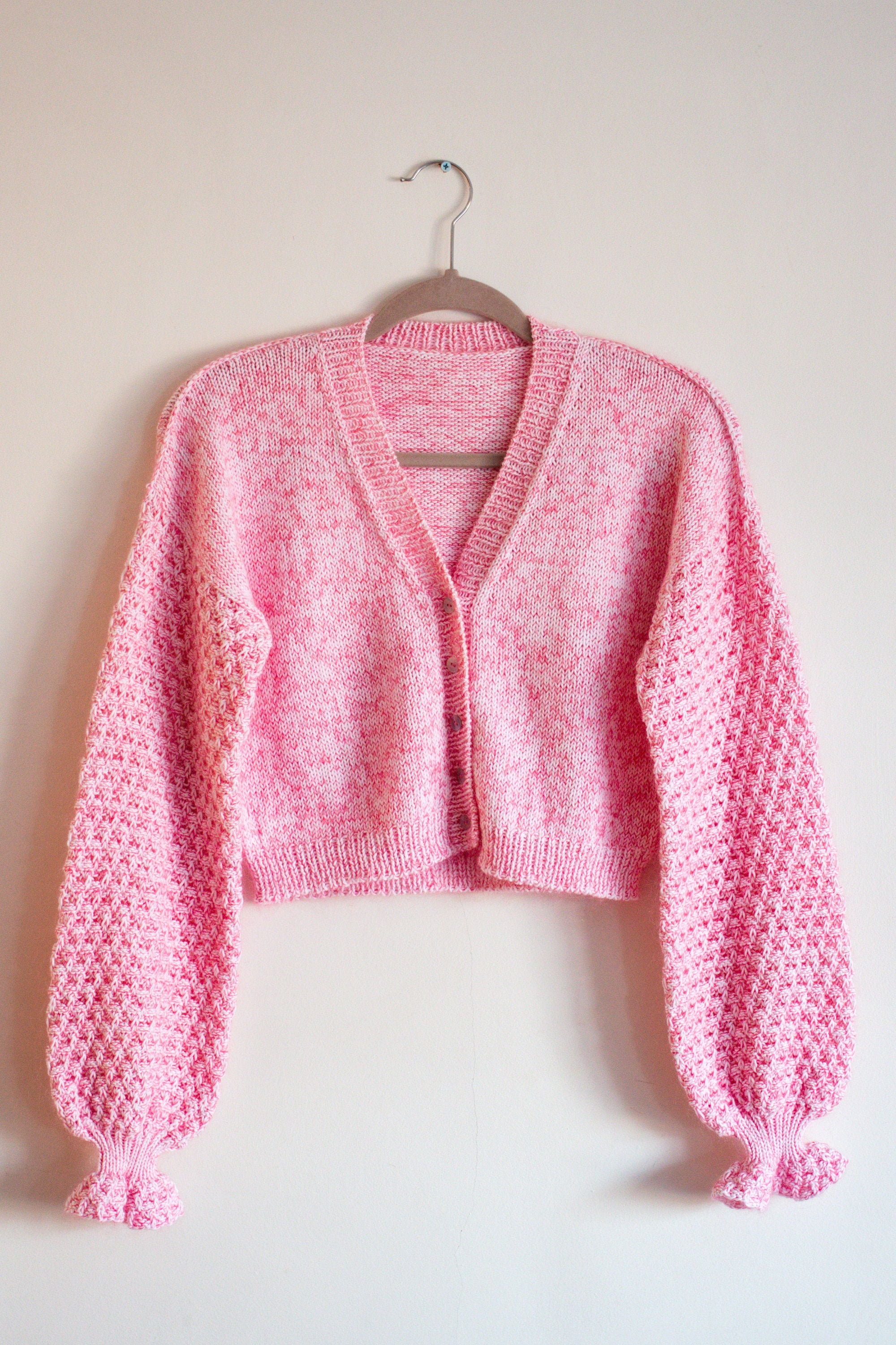 The Pink One Cardigan Knitting Pattern | Etsy UK