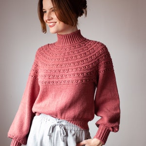 Love Number Sweater Knitting Pattern - Etsy