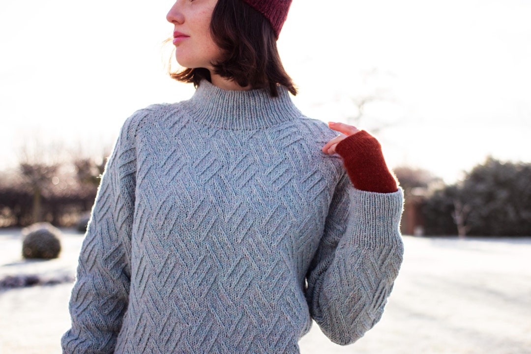 Checkerplate Sweater Knitting Pattern - Etsy