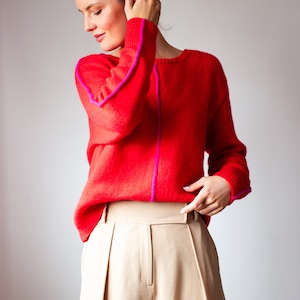 Piping Hot Sweater Knitting Pattern - Etsy