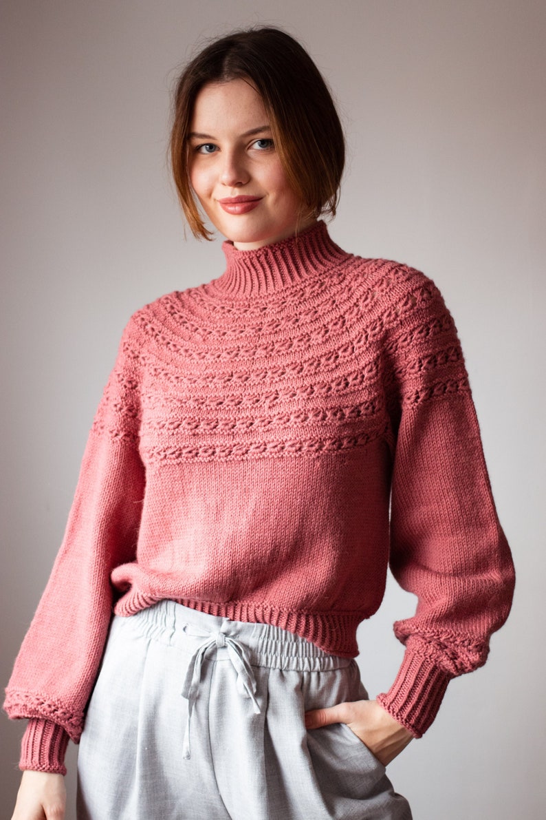 Love Number Sweater Knitting Pattern - Etsy