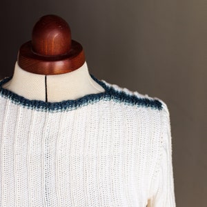 Draw the Line Sweater Knitting Pattern - Etsy