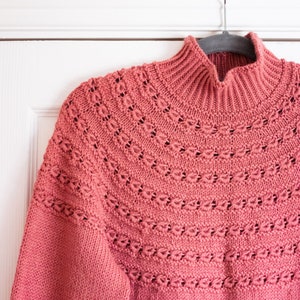 Love Number Sweater Knitting Pattern - Etsy